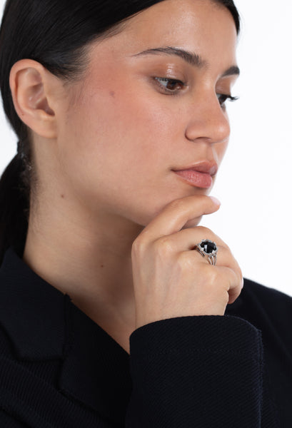 Onyx and Diamond Ring – Forever Today by Jilco