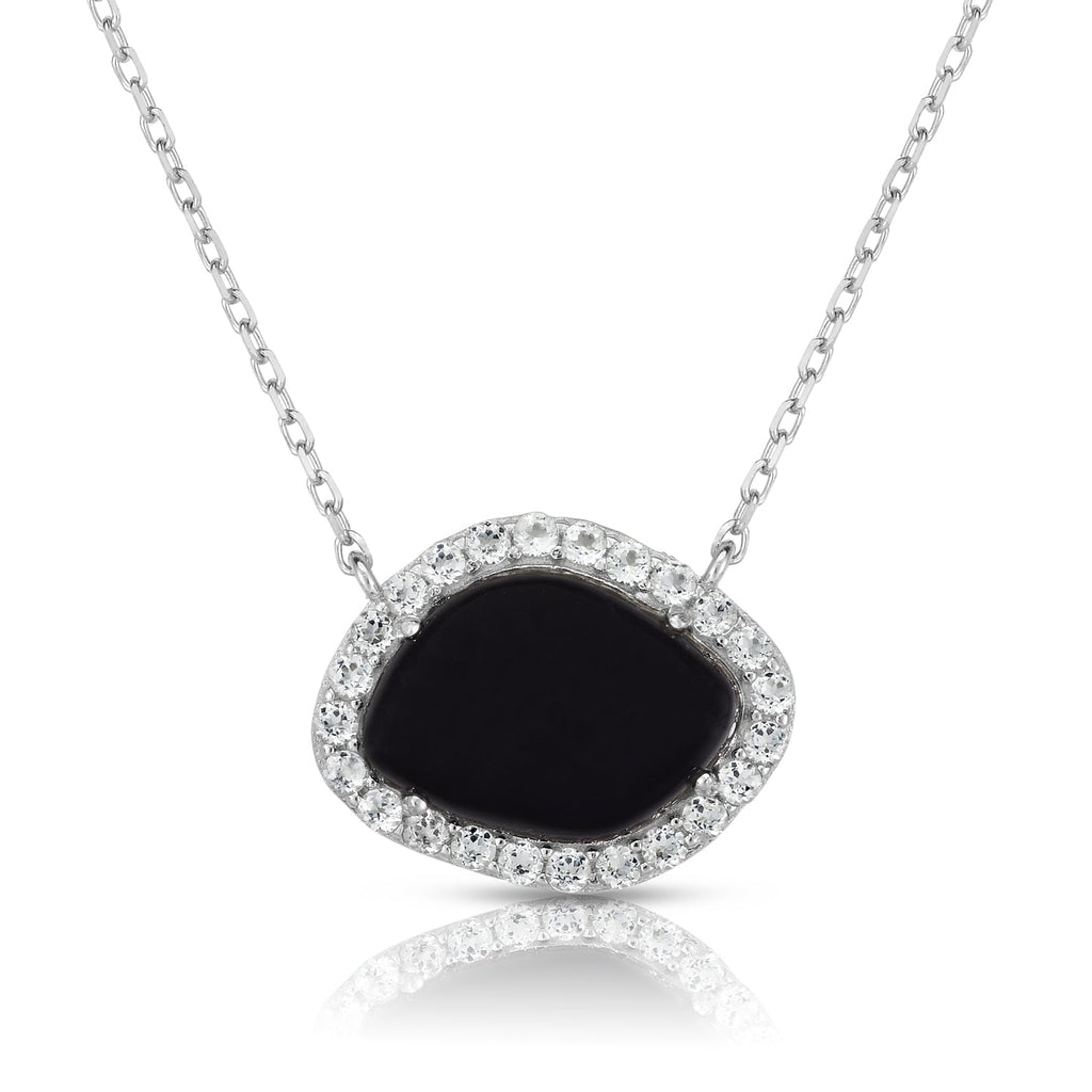 Gemstone & White Sapphire Necklace – Forever Today by Jilco